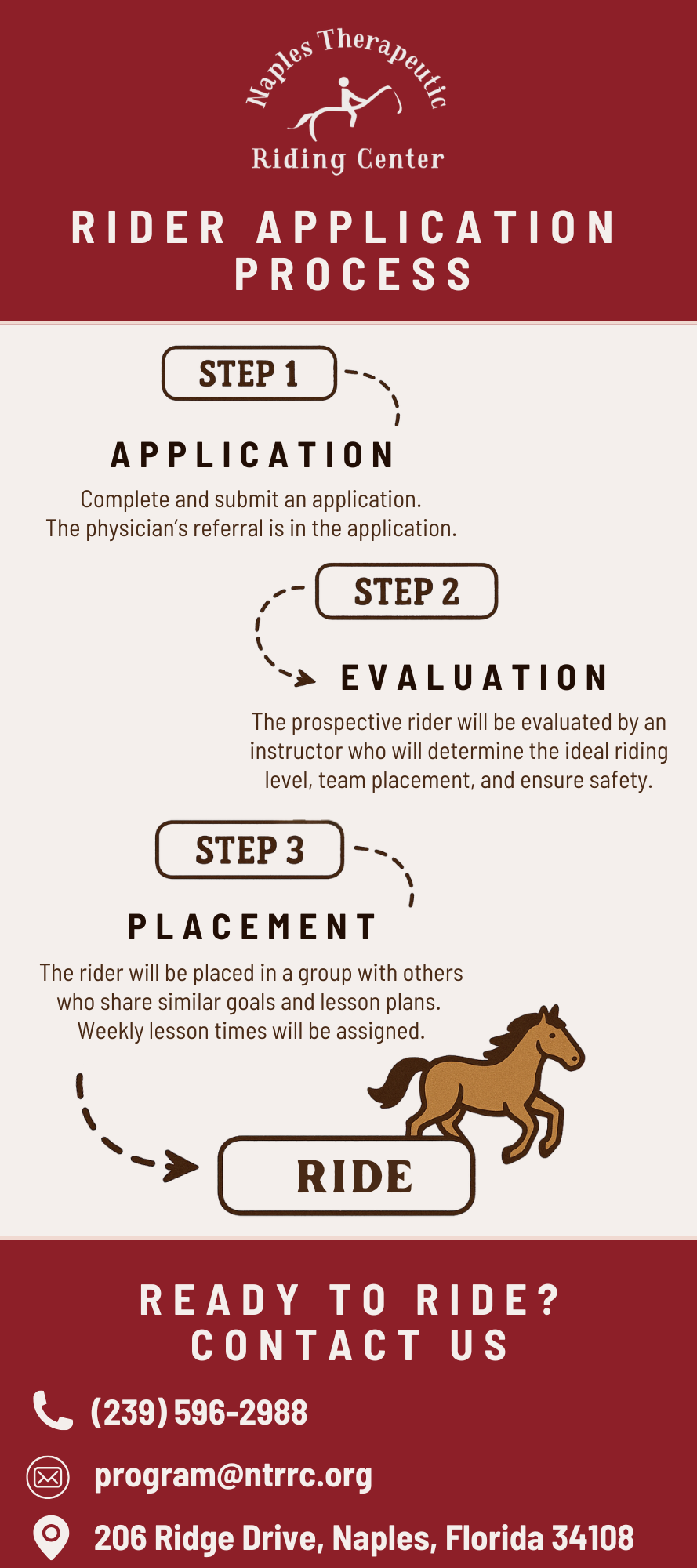 How to Enroll – Naples Therapeutic Riding Center